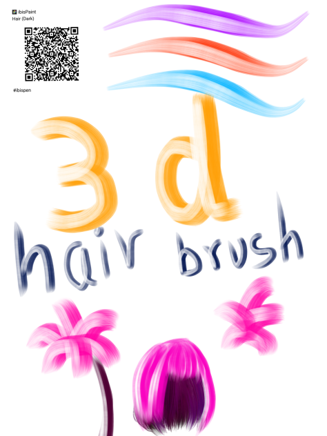 3d hair brush - ibisPaint
