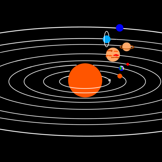 The Solar System (3D View) - ibisPaint