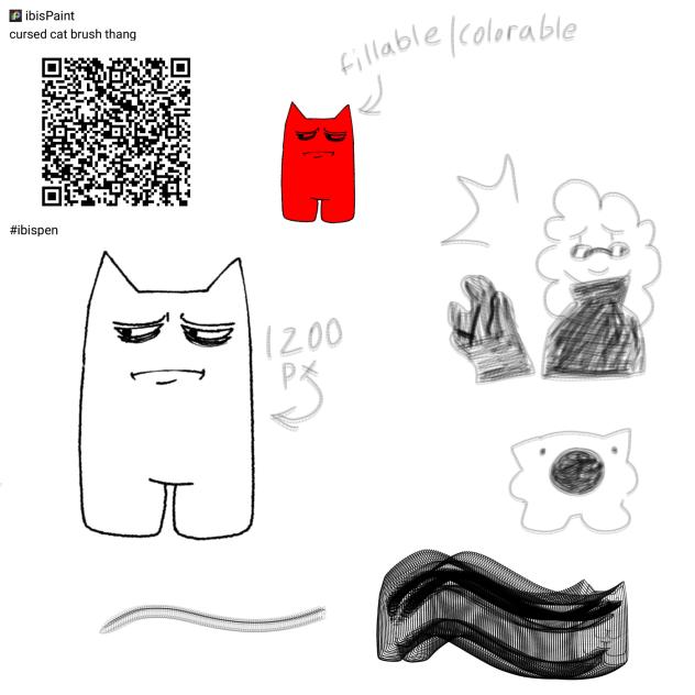 cursed cat brush - ibisPaint