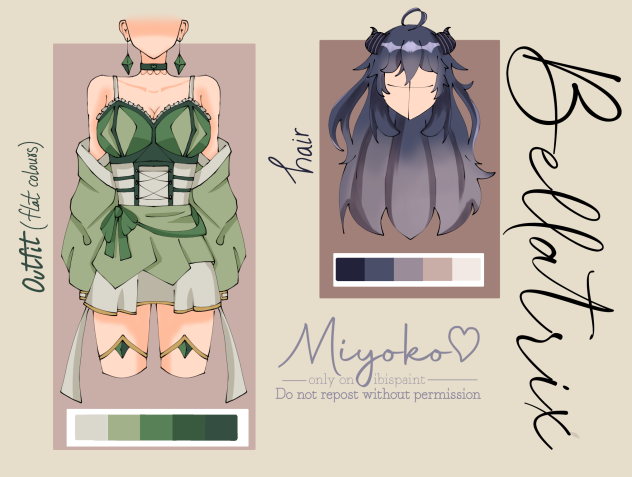 Bellatrix- Outfit sheet - ibisPaint