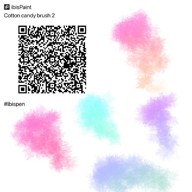 Cotton candy brush 2🍭🍬🍡 - ibisPaint