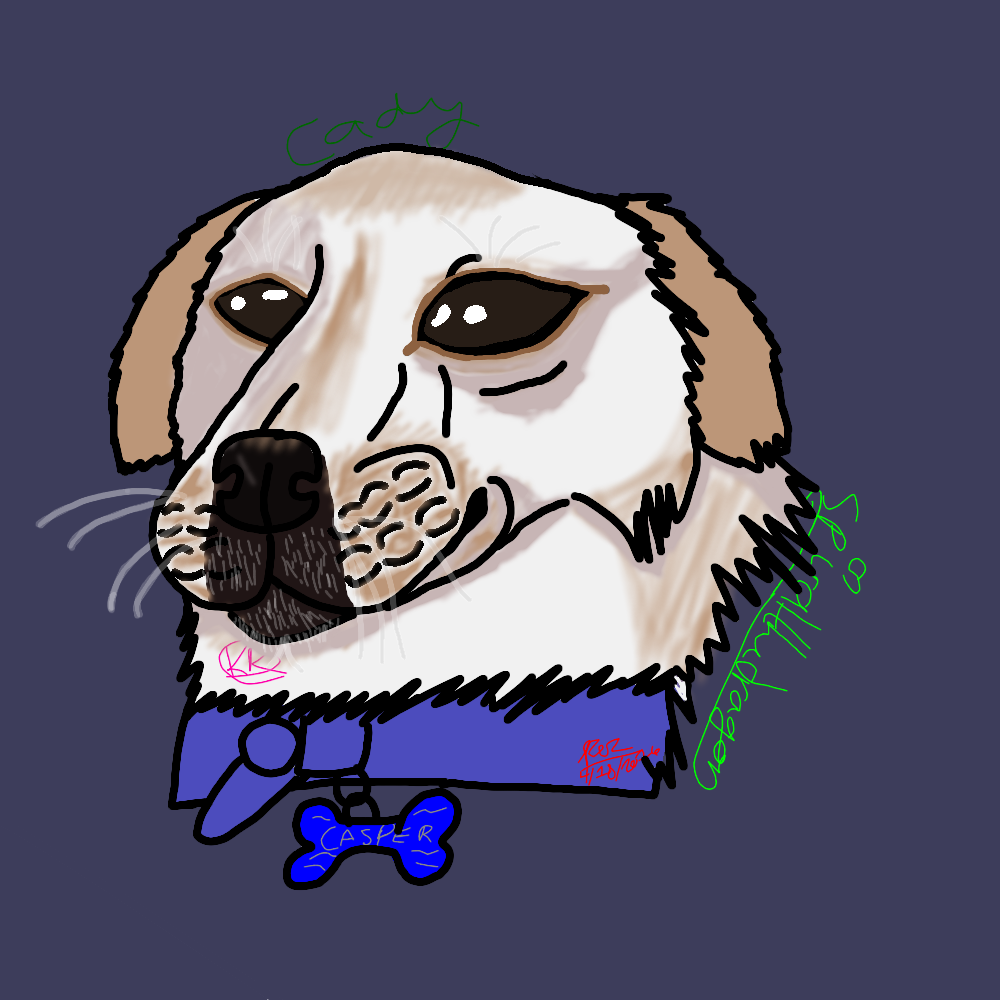My dog Casper - ibisPaint