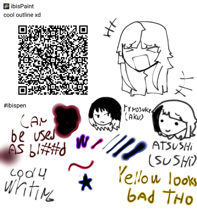 i figured how to make brushes so yeah - ibisPaint