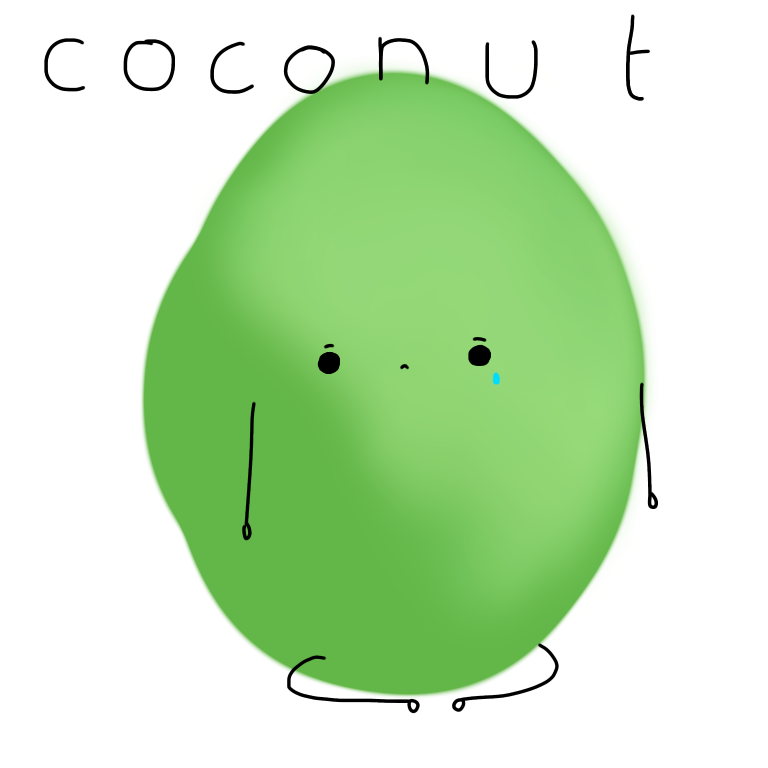 Sad coconut - ibisPaint