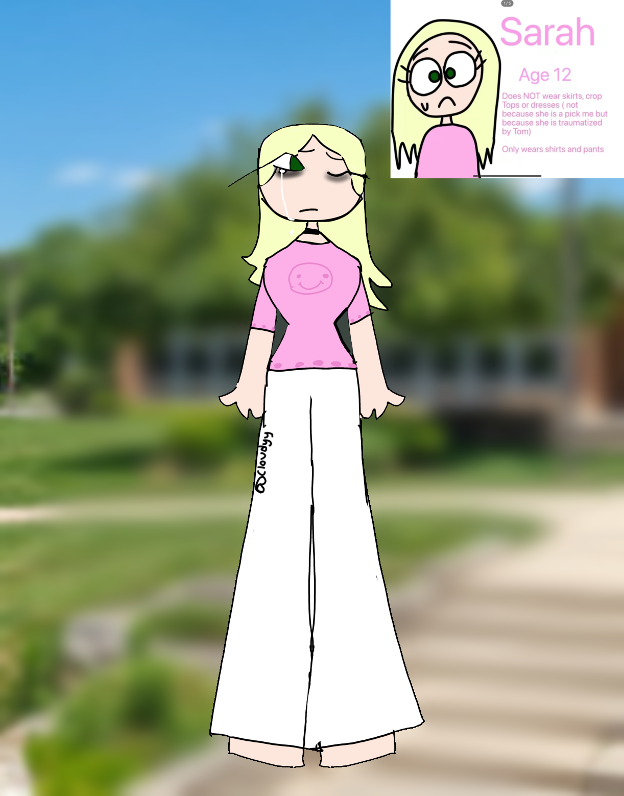 Sarah from the creep aspiring author - ibisPaint