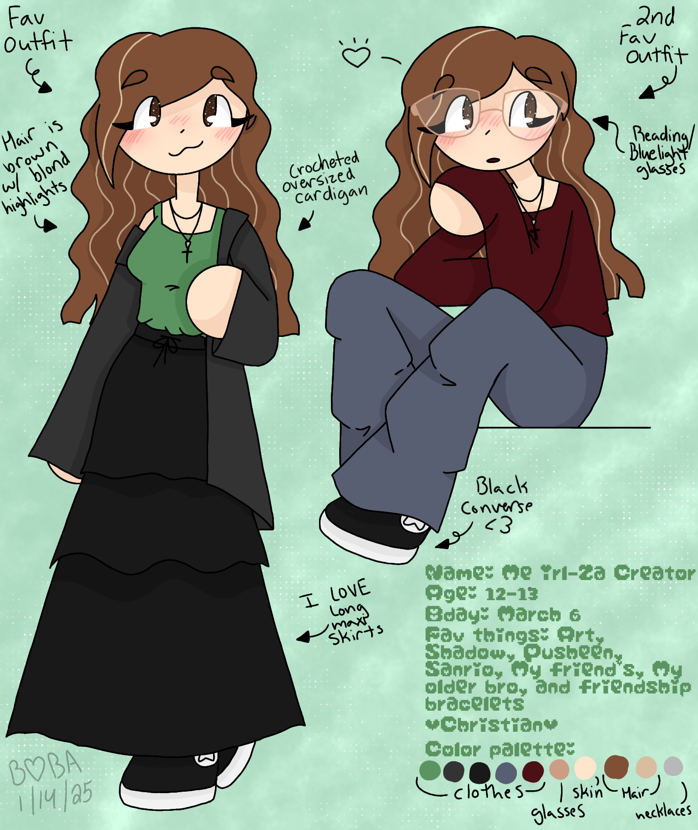 Me irl!!!! (updated ref sheet) - ibisPaint