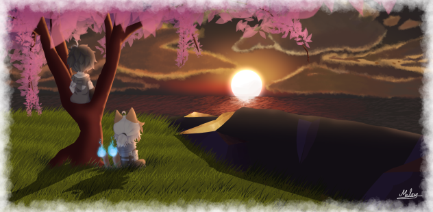 another sunset picture - ibisPaint