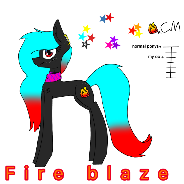 fire blaze oc - ibisPaint