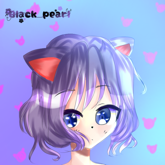 Purple Kitty - ibisPaint