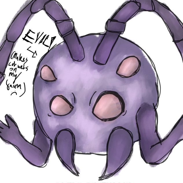 evil spider guy named spi - ibisPaint