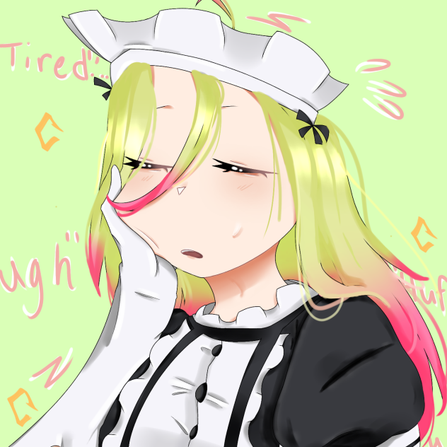 tired maid - ibisPaint
