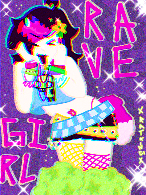 RAVE GIRL - ibisPaint