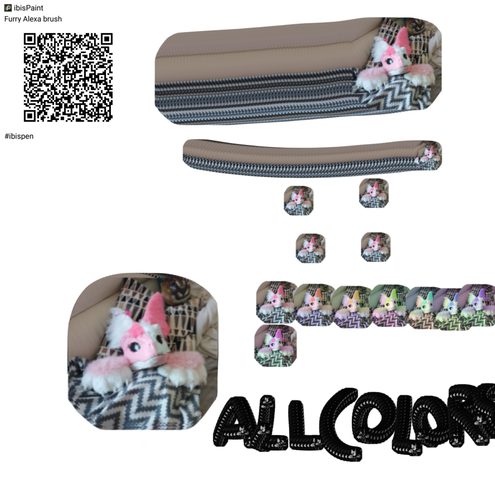 my dino mask brush Alexa - ibisPaint