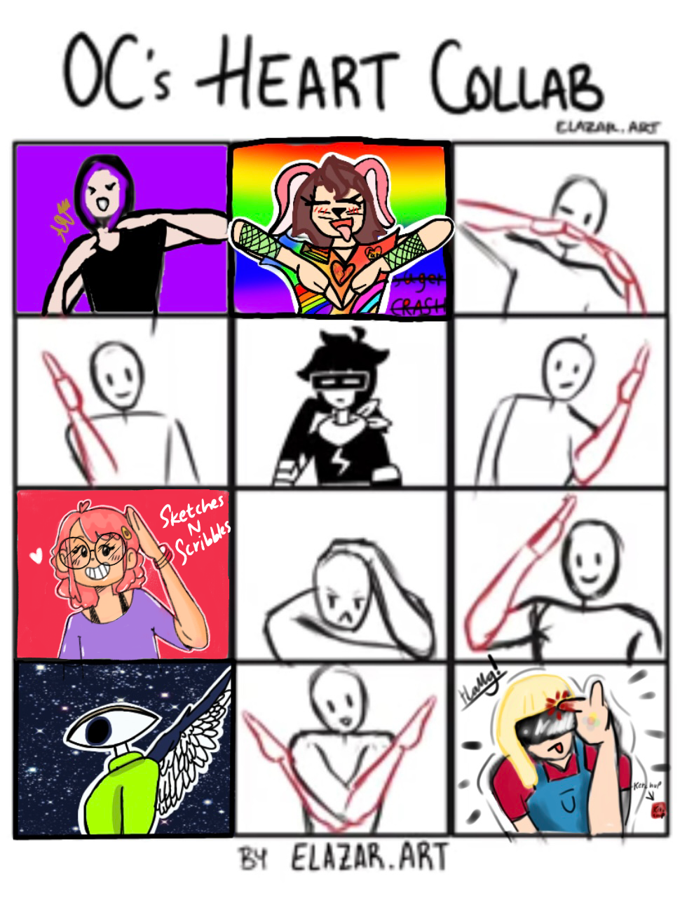 OCs Heart Collab! - ibisPaint