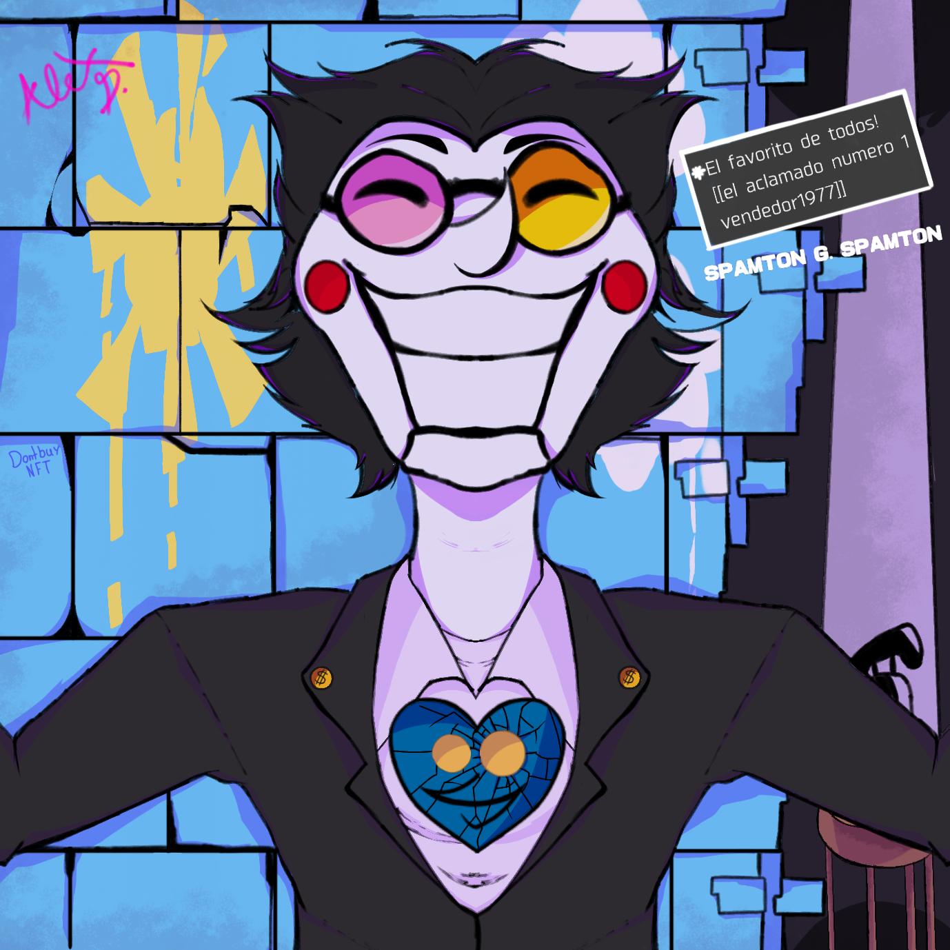 Spamton speed drawing - ibisPaint