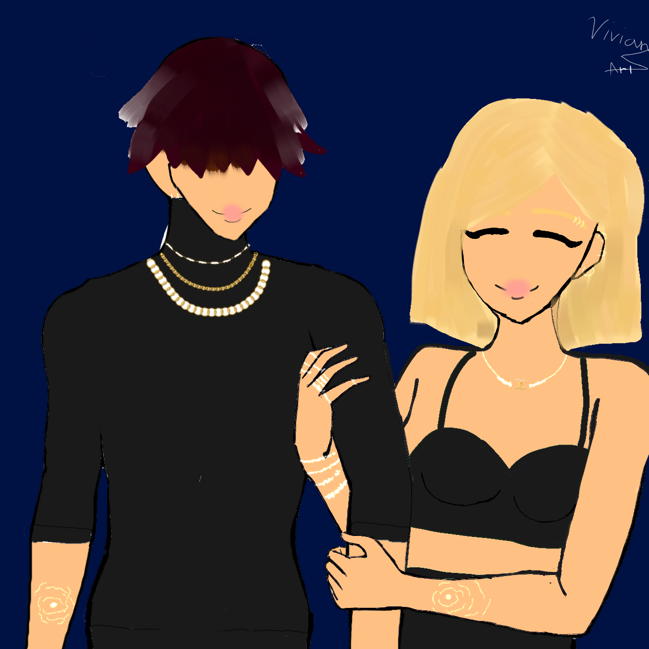 𝚘𝚗 𝚊 𝚍𝚊𝚝𝚎 𝚗𝚒𝚐𝚑𝚝 - ibisPaint