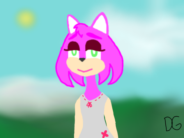 Amy Rose Fanart (Practice) - ibisPaint