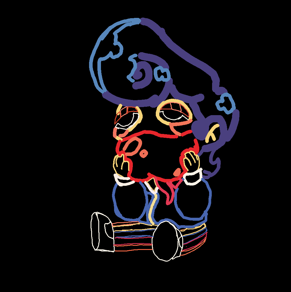 Wally Darling outline for @WallyDarling_ - ibisPaint