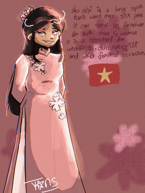 Áo dài - ibisPaint