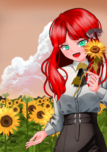 Sun flower - ibisPaint