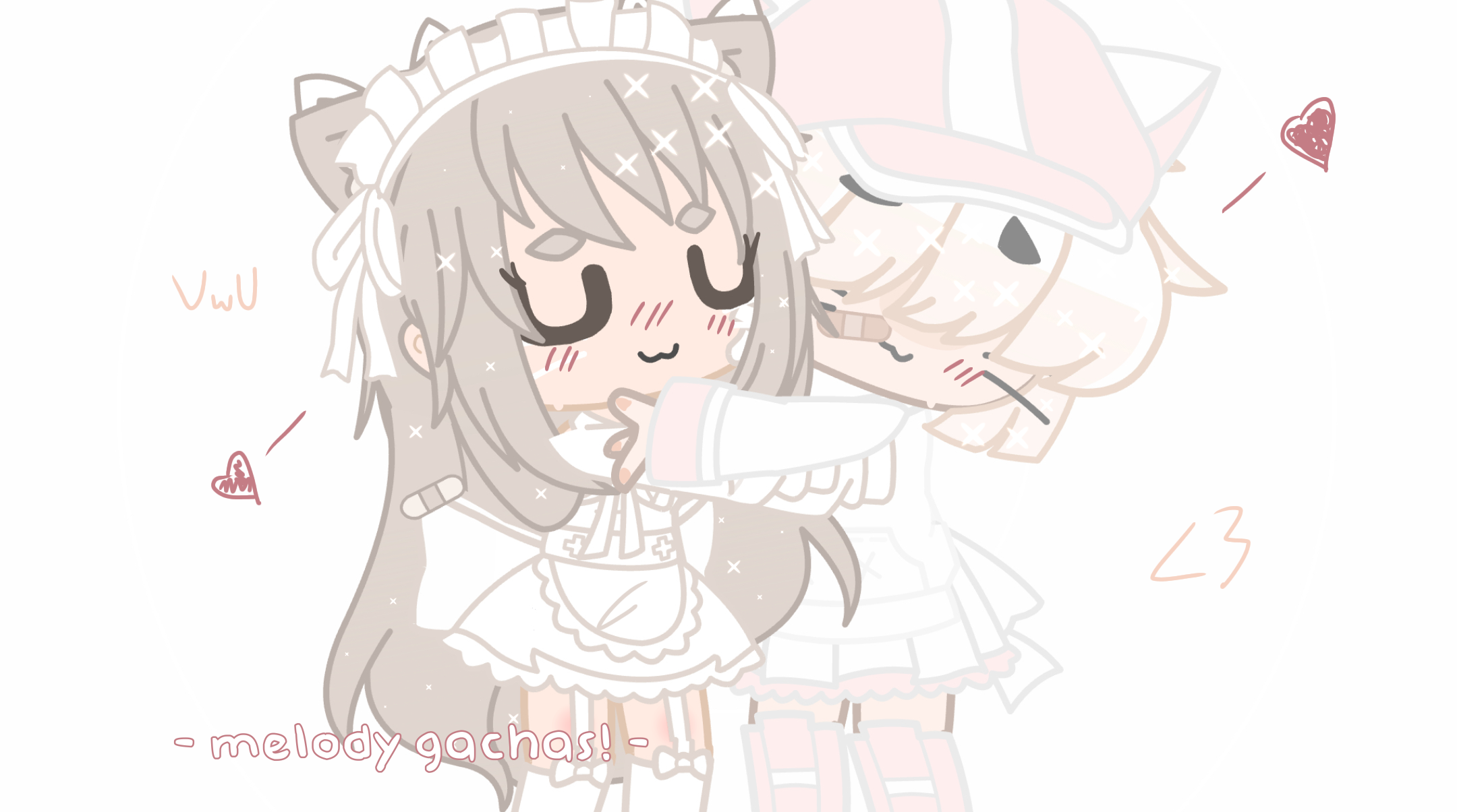 angel doll hugs one of my ocs - ibisPaint