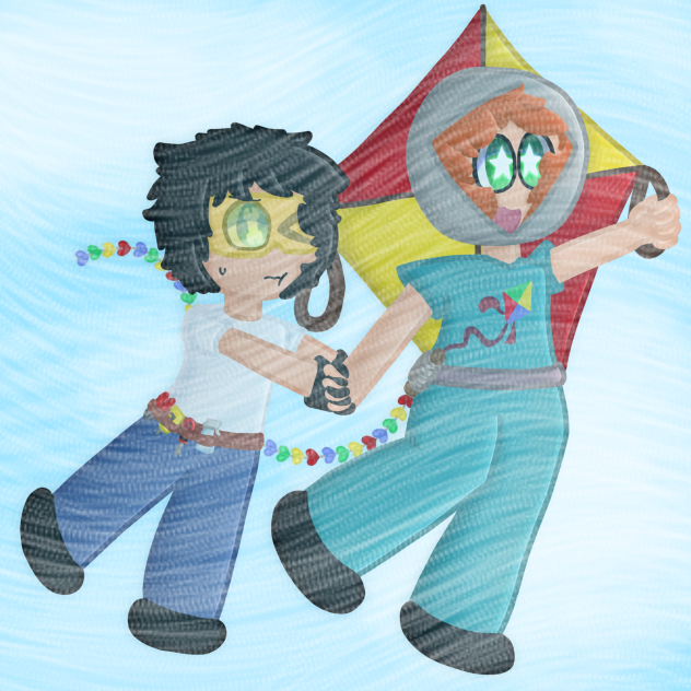 Human Kite & Toolshed - ibisPaint