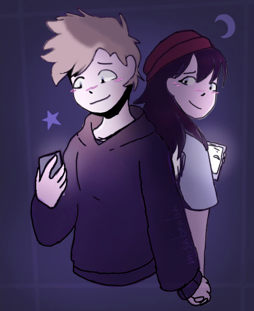 moon a nudlička - ibisPaint