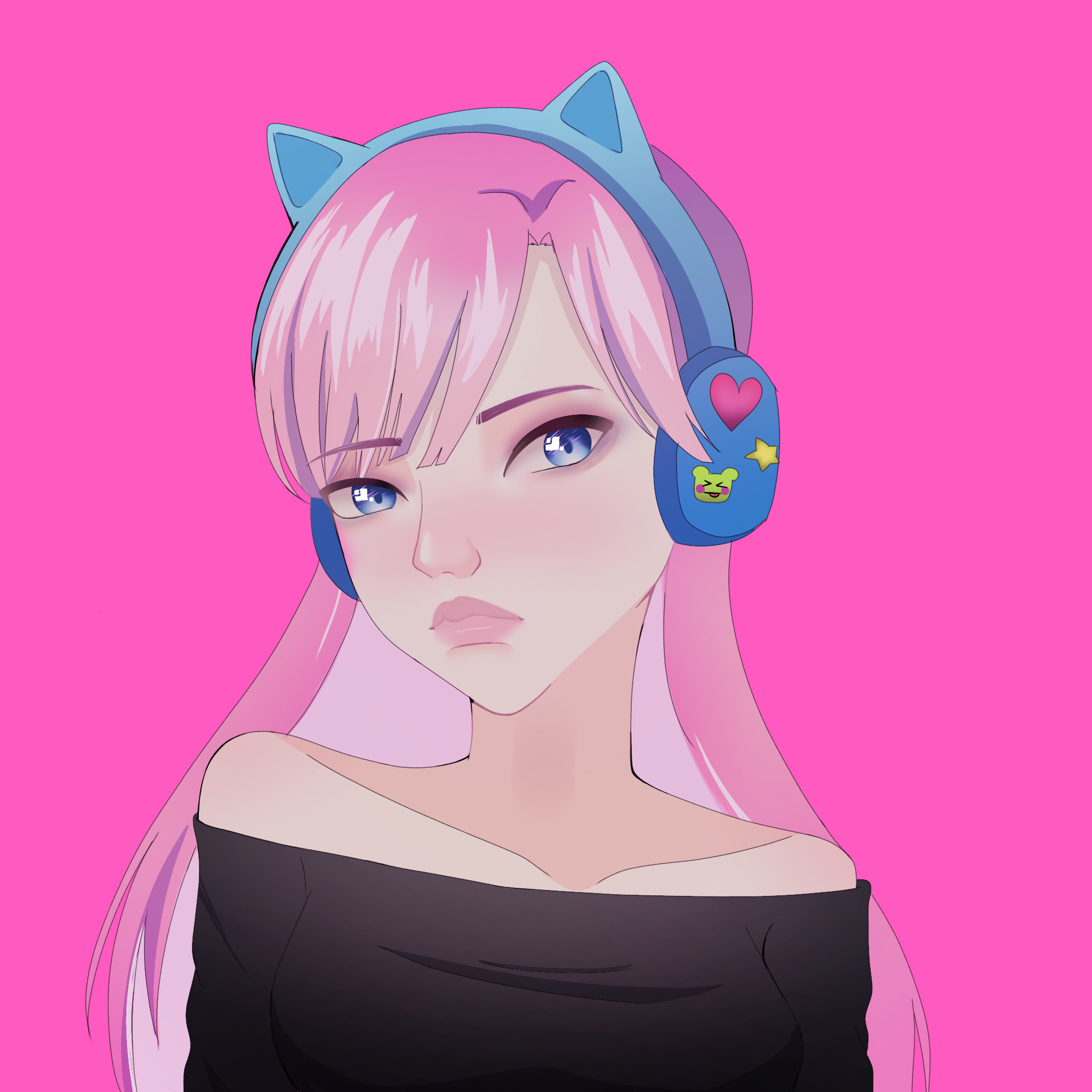 gaming girl 🎧 💙 - ibisPaint