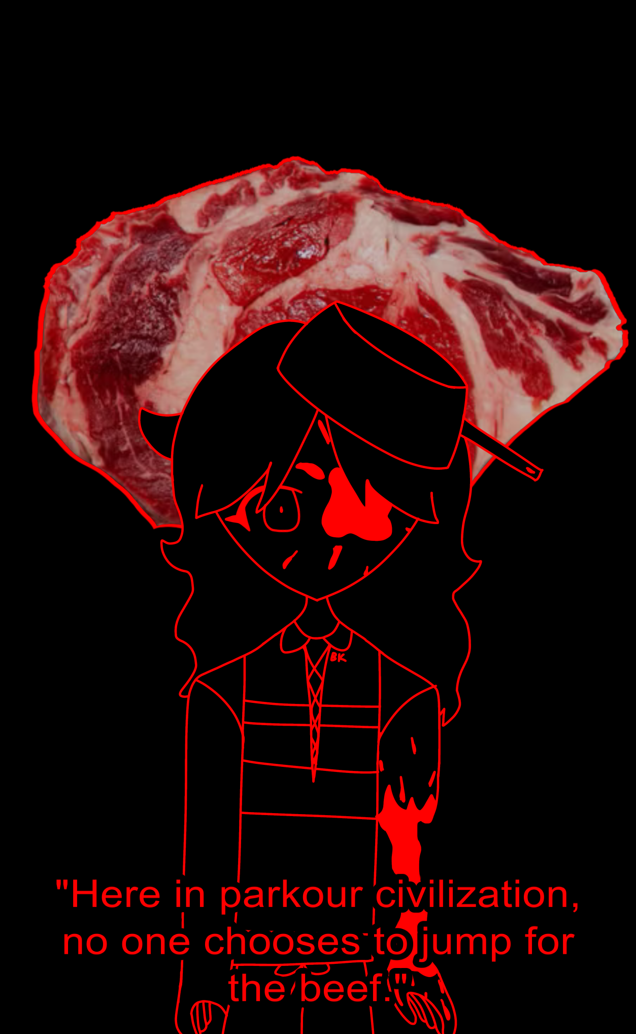 Jumped for the beef. - ibisPaint