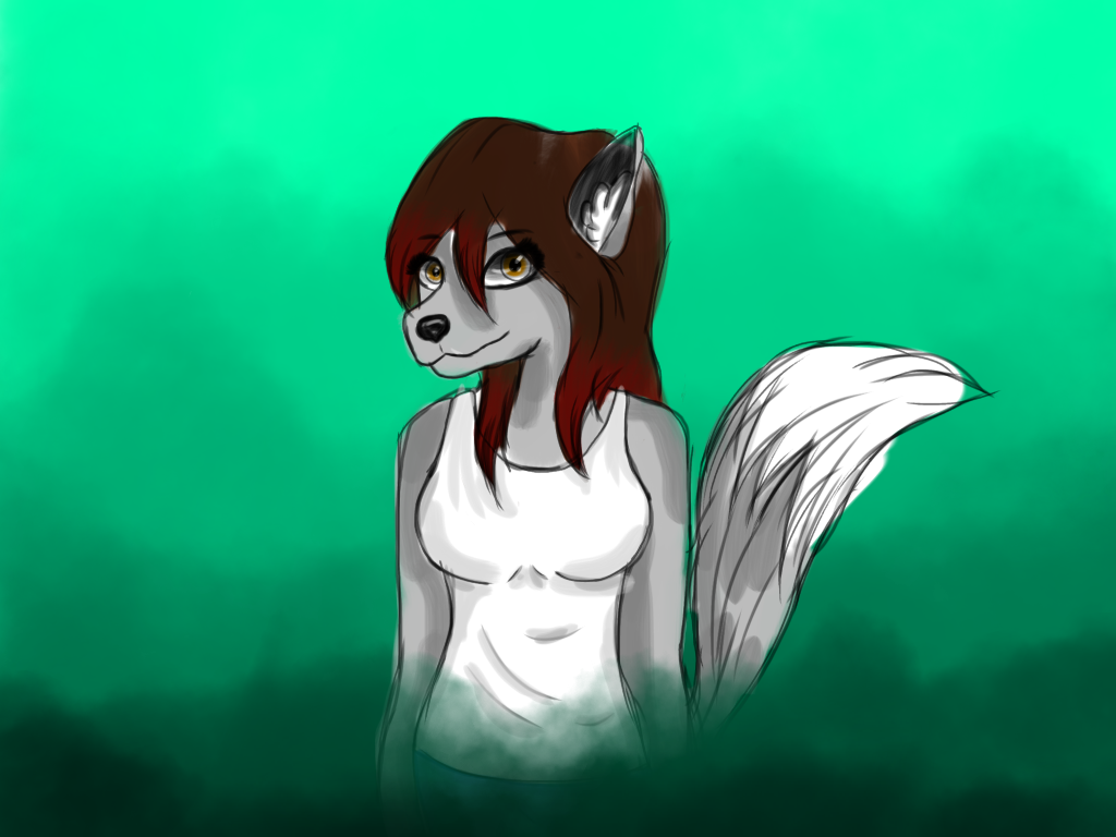 My first furry oc drawing - ibisPaint
