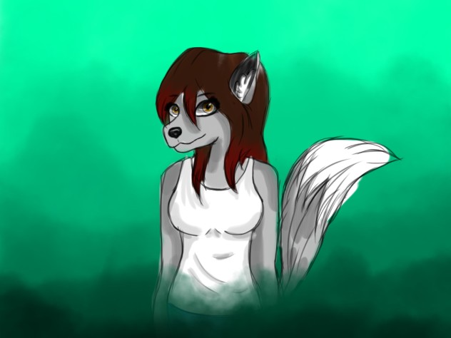 My first furry oc drawing - ibisPaint