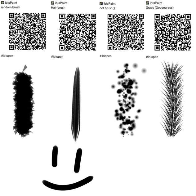 4 brushes - ibisPaint