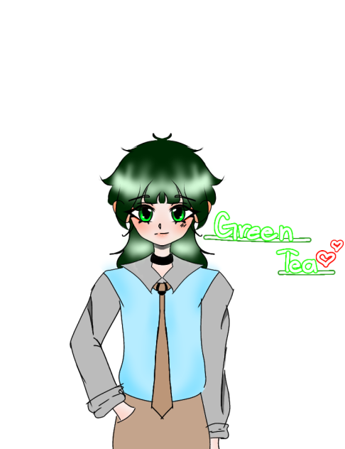green tea😗😗 - ibisPaint