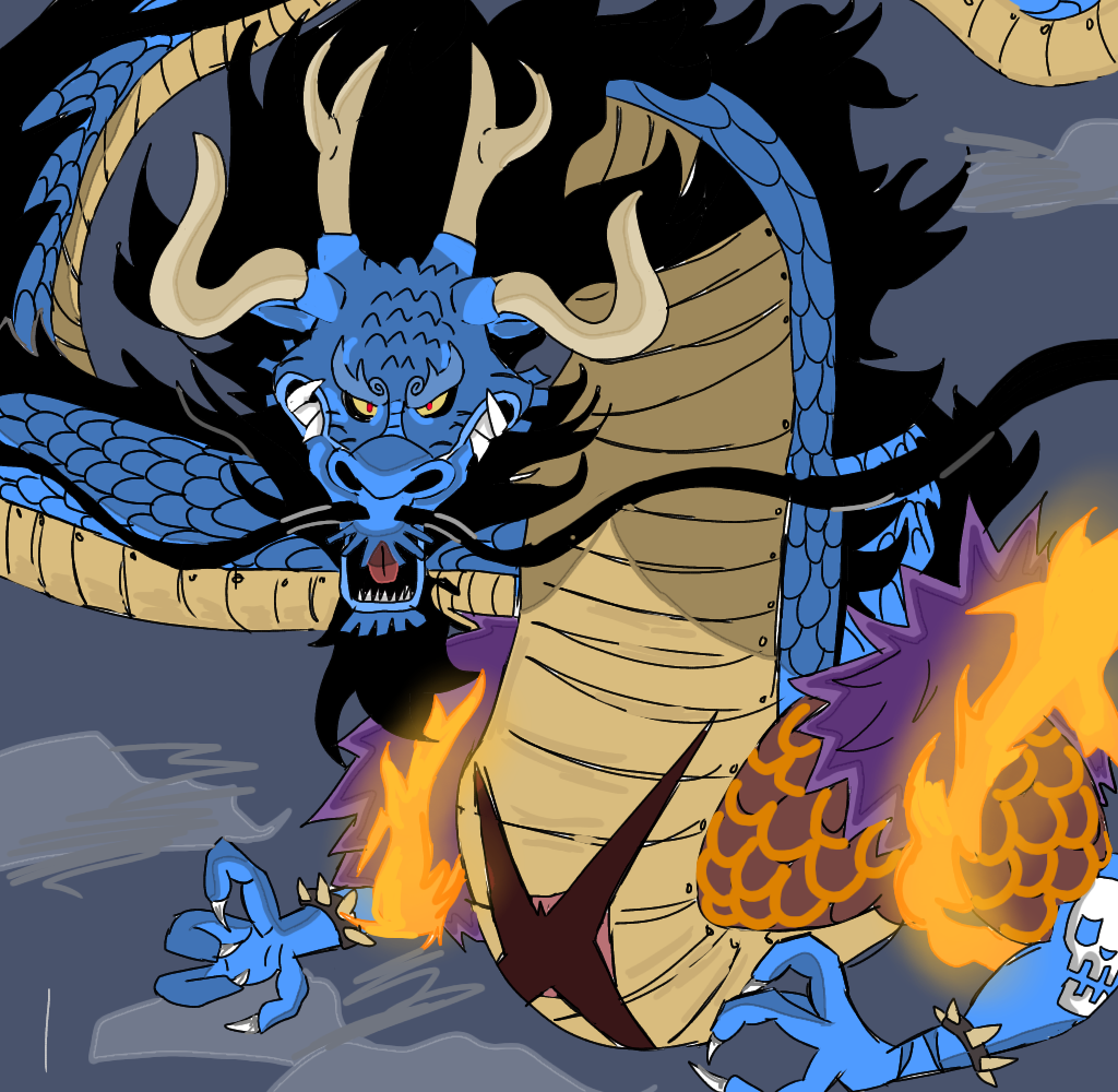 Kaido,onepiece - ibisPaint