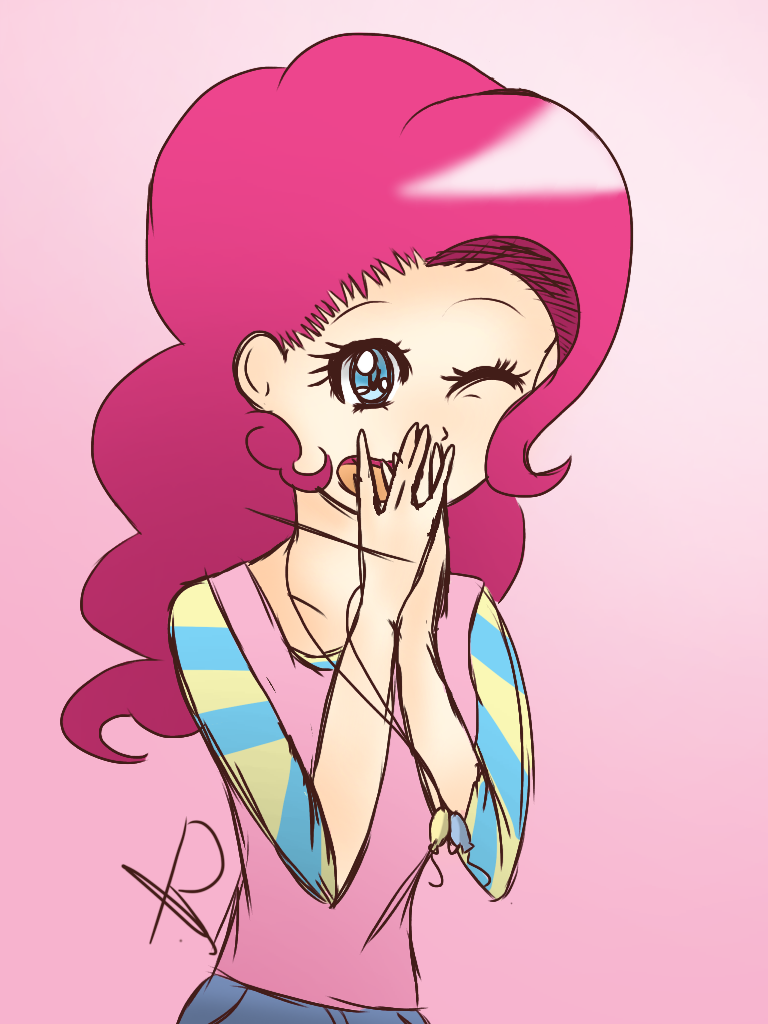 pinke pie human - ibisPaint