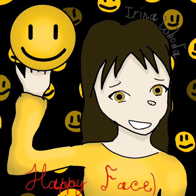 Happy face) - ibisPaint