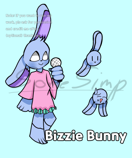 Bizzie the Blue Bunny - ibisPaint