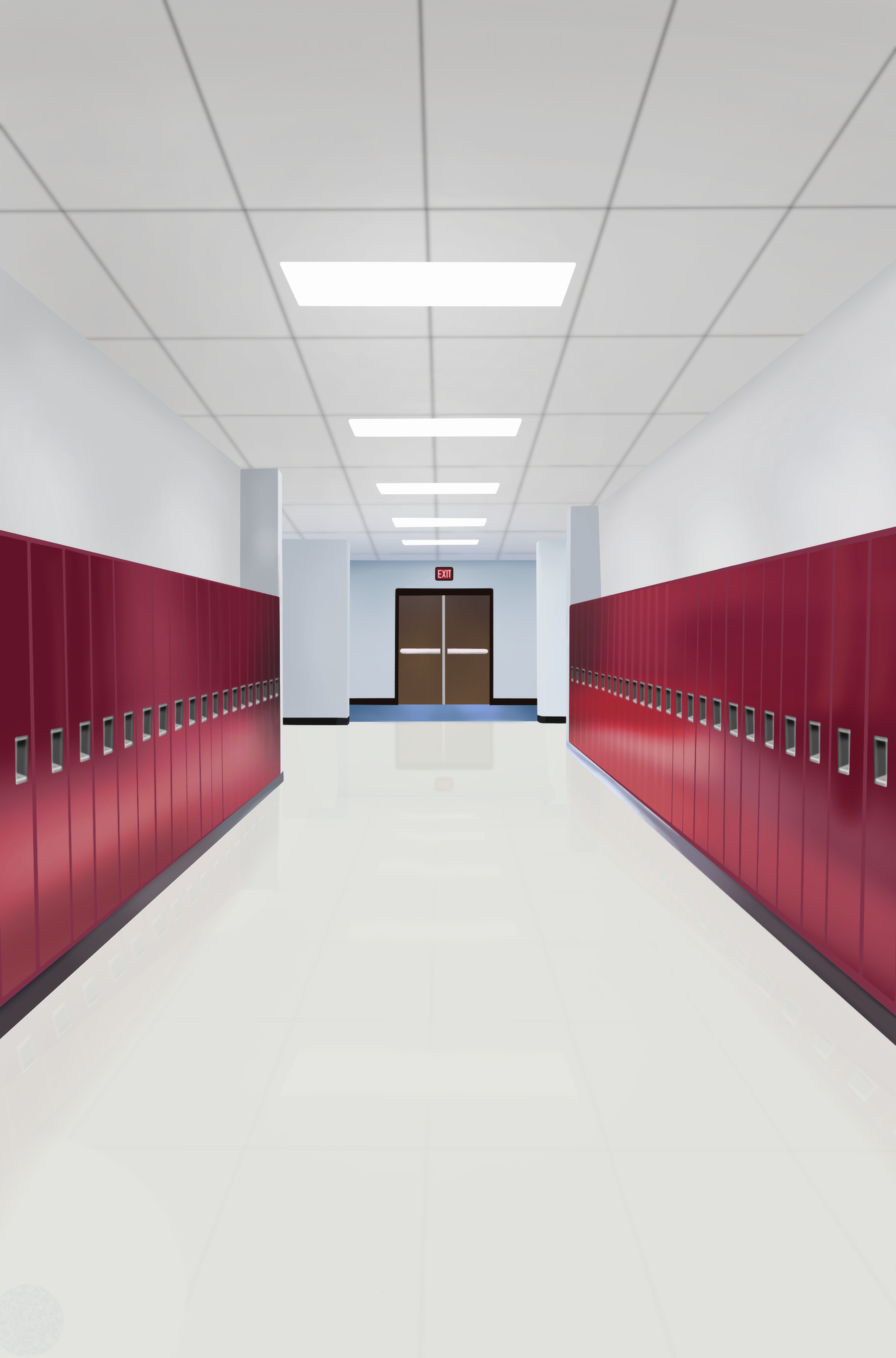 school corridor - ibisPaint