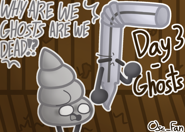 Objectober - Day 3, Ghosts - ibisPaint