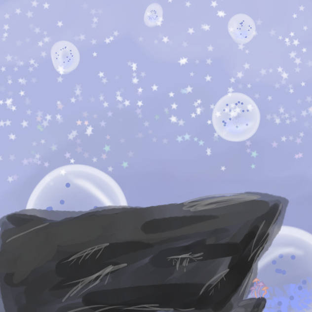 rock thing with stars - ibisPaint