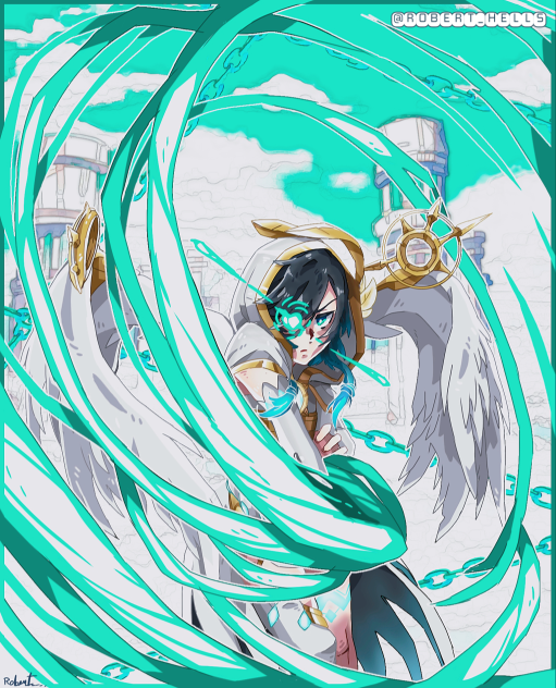 Fanart Venti Archon Form - ibisPaint