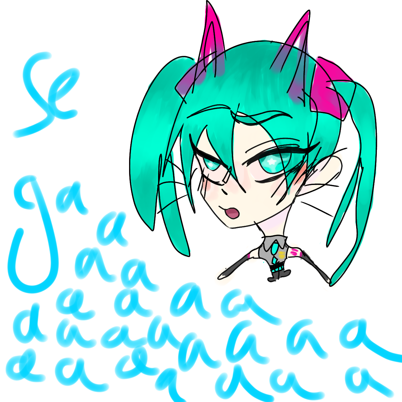 give her negi she's gonna go crazy - ibisPaint