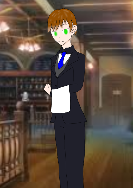 Senshi as a waiter - ibisPaint
