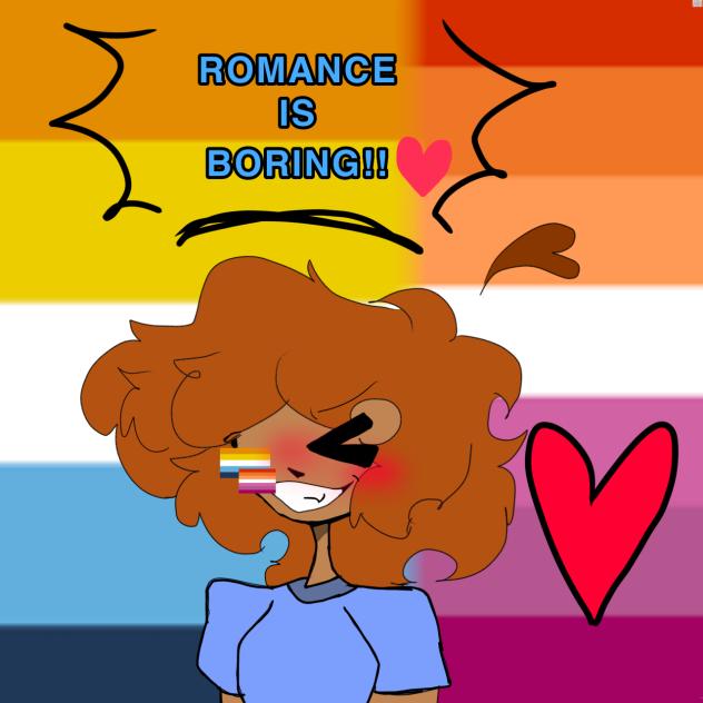 ROMANCE IS BORING🧡💛🤍🩵💙 - ibisPaint