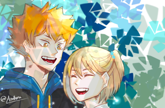 Haikyuu Shoyo Hinata and Yachi Hitoka - ibisPaint