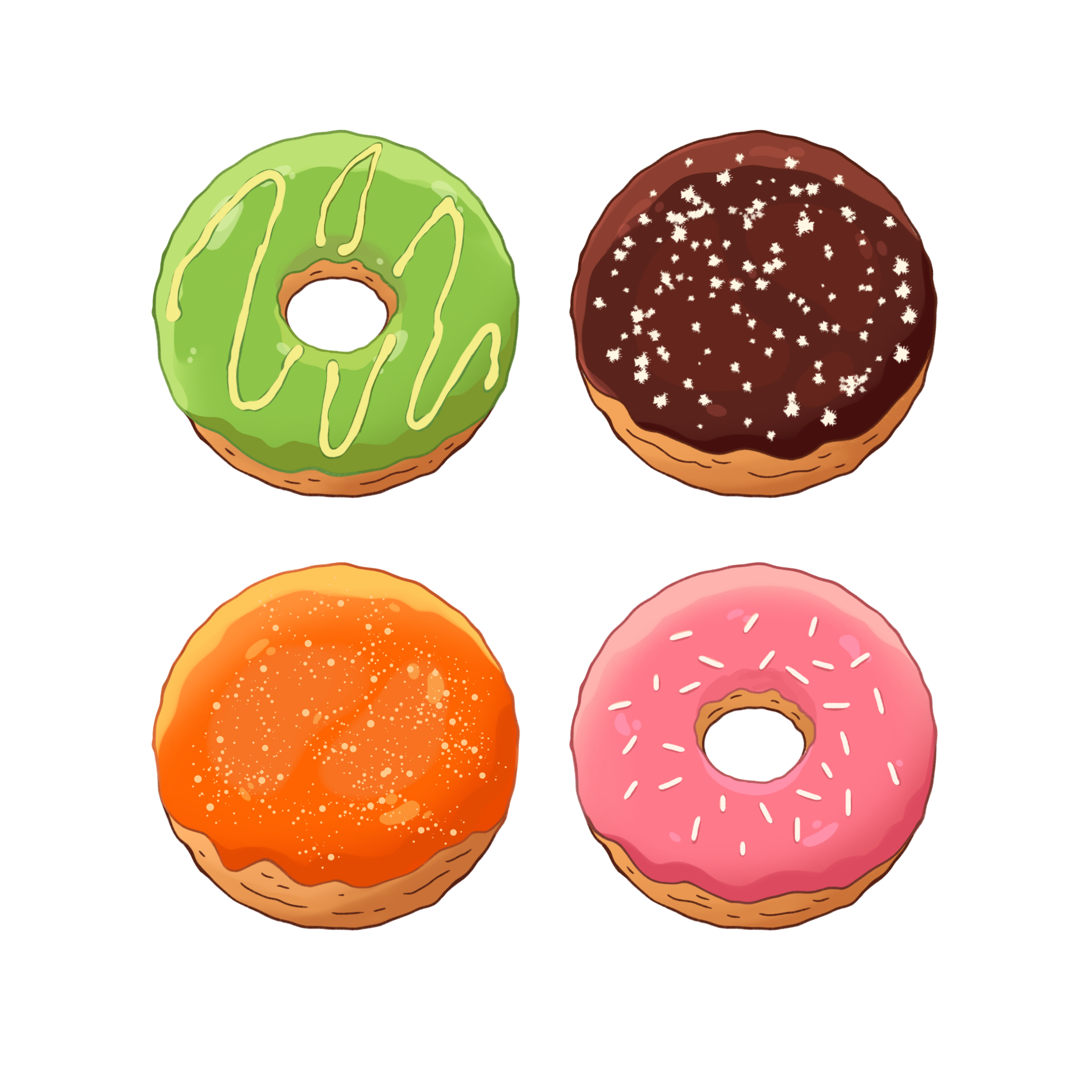 Donut Set 1 - ibisPaint