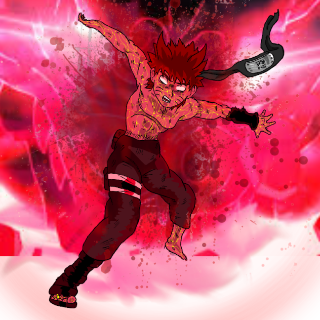Johann Uchiha 8 Gate Of Death Night Guy - ibisPaint