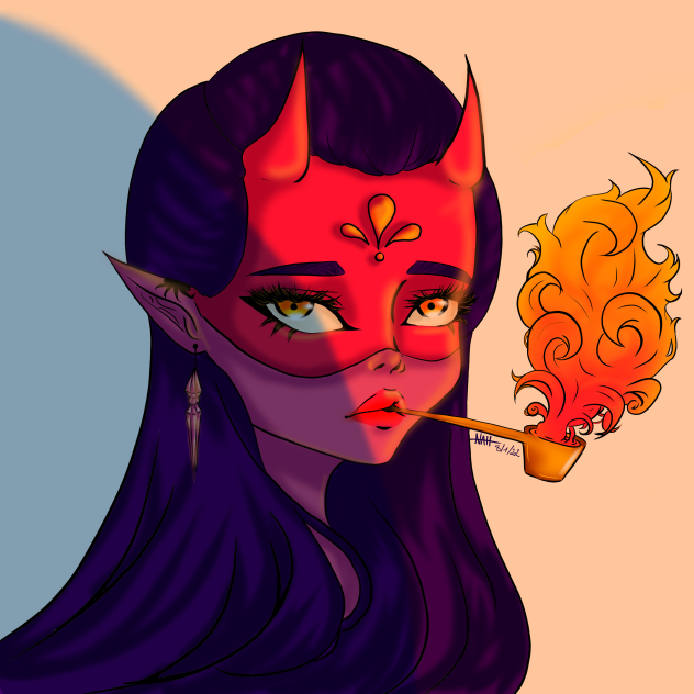 Masked Oni (Anya) - ibisPaint