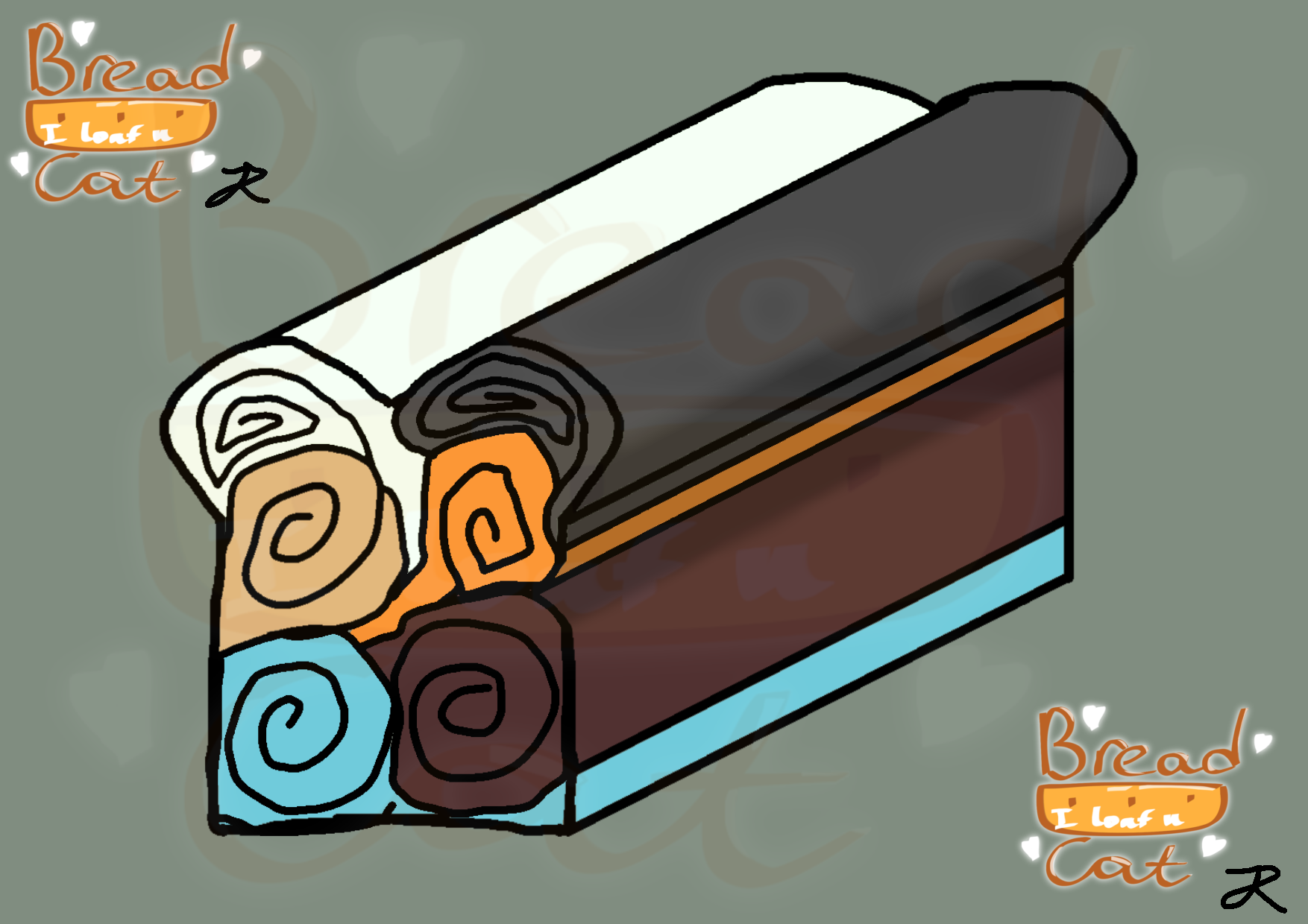 Towel bread - ibisPaint