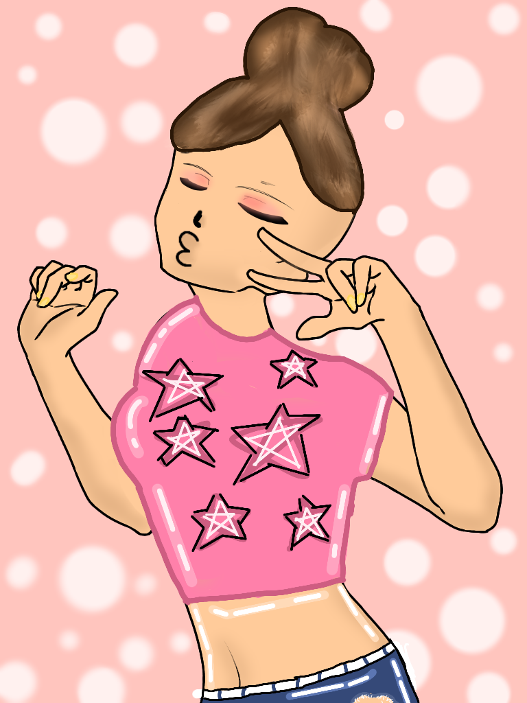 Girl Slaying While Posing! - ibisPaint